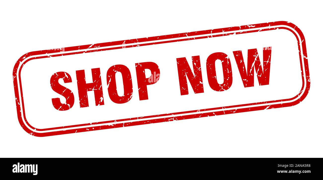 shop now stamp. shop now square grunge red sign Stock Vector Image ...