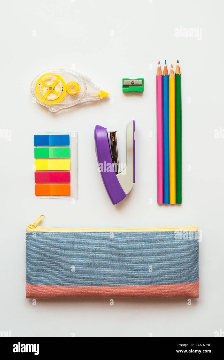 Office and school tools Stock Photo - Alamy