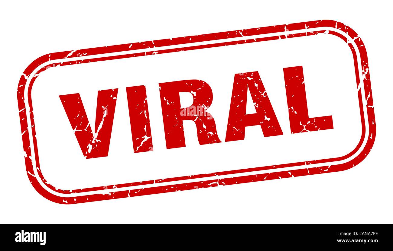 viral stamp. viral square grunge red sign Stock Vector Image & Art - Alamy
