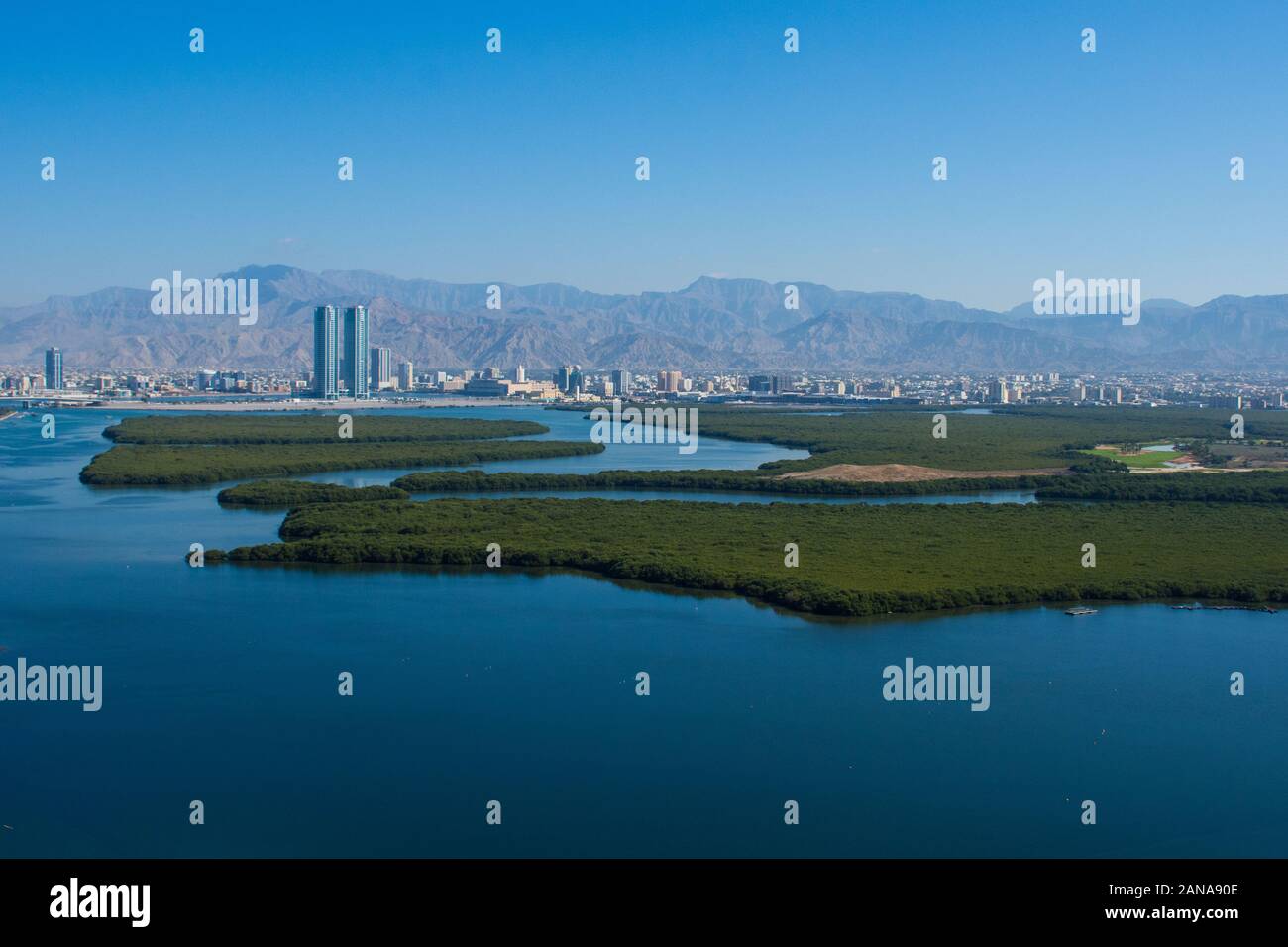 Jebal jais aerial hi-res stock photography and images - Alamy