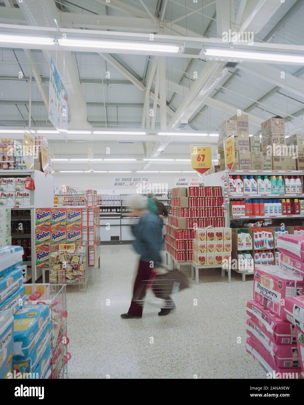 1990s supermarket uk hi-res stock photography and images - Alamy