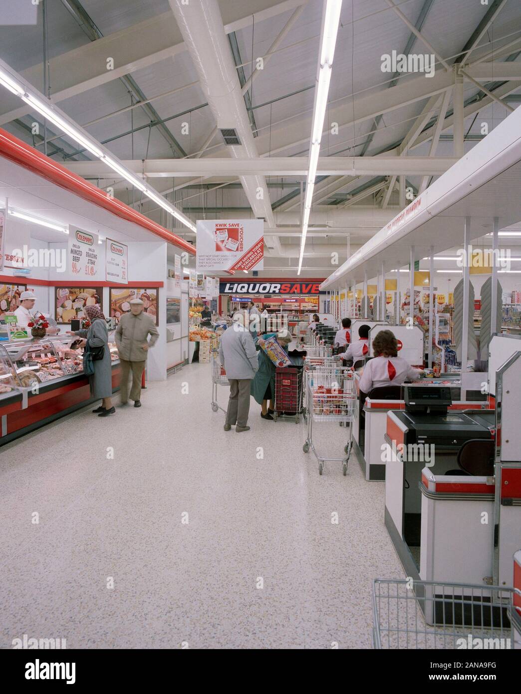 Uk 1990s supermarket hi-res stock photography and images - Alamy