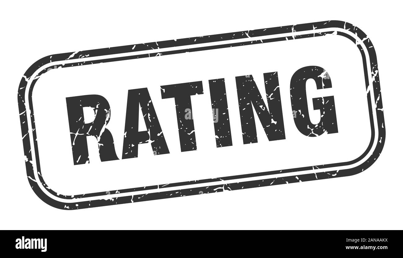 rating stamp. rating square grunge black sign Stock Vector Image & Art ...