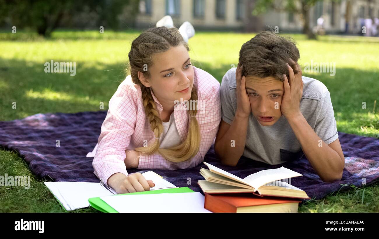 Bored teenagers hi-res stock photography and images - Alamy