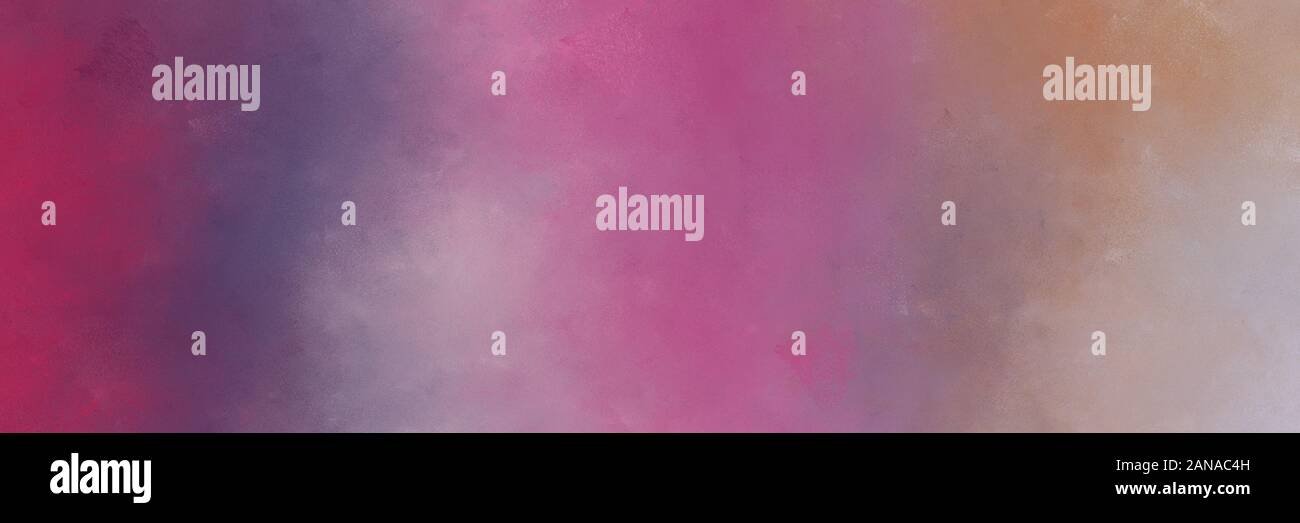 horizontal multicolor painting background texture with antique fuchsia ...