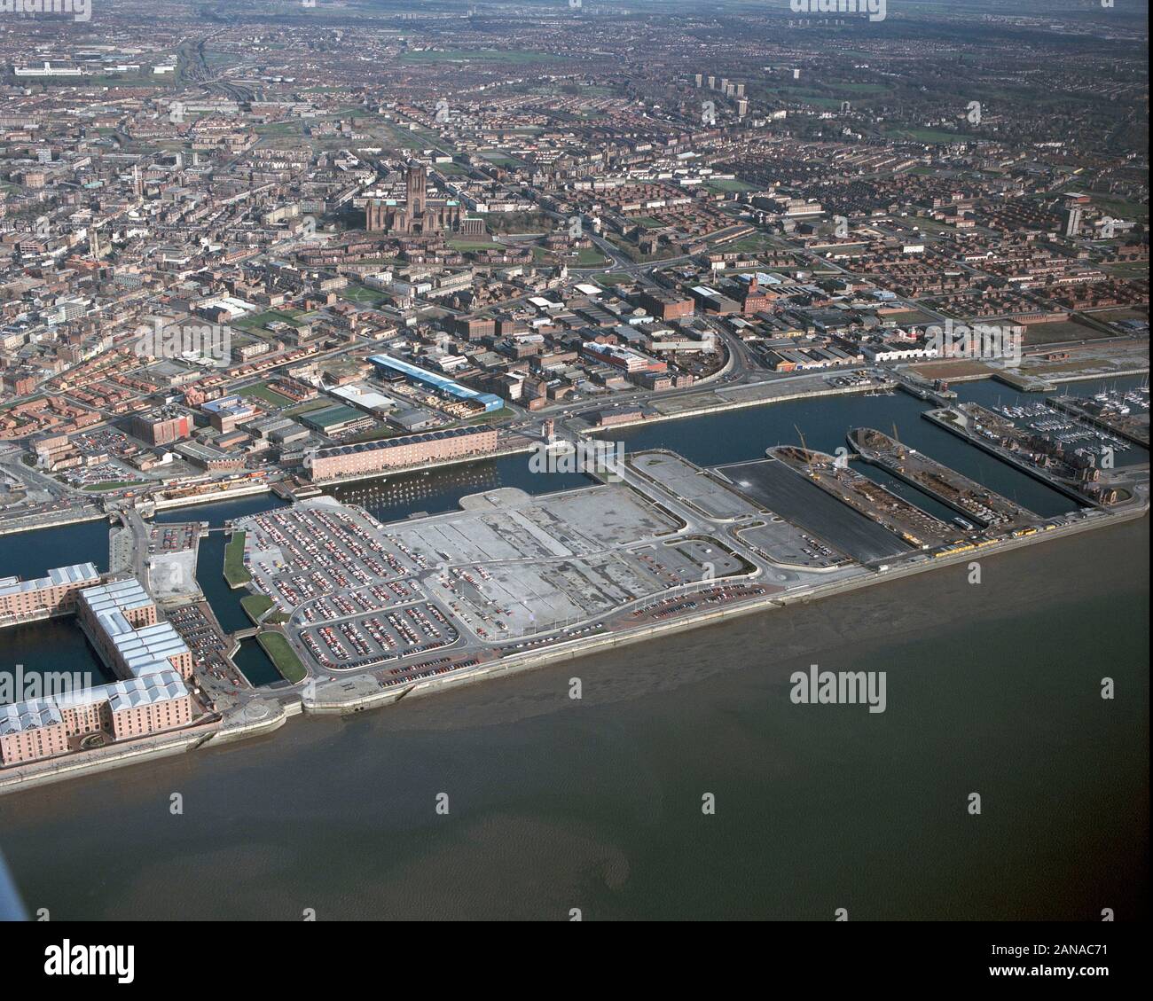 An aerial view of liverpool docks hi-res stock photography and images ...