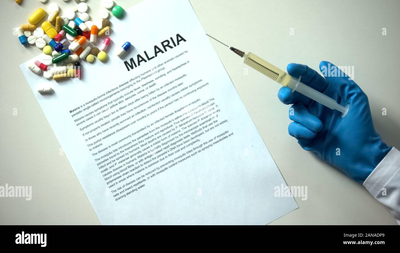 Malaria tablets hi-res stock photography and images - Alamy