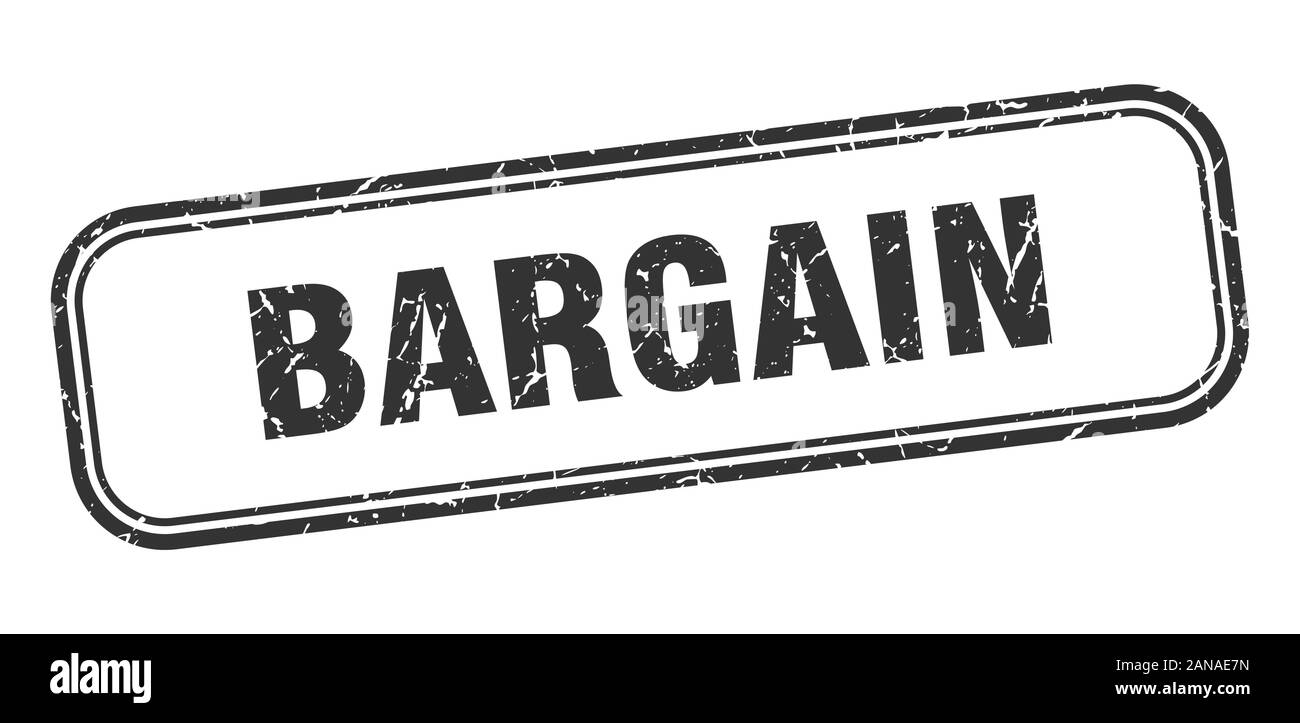 bargain stamp. bargain square grunge black sign Stock Vector Image ...