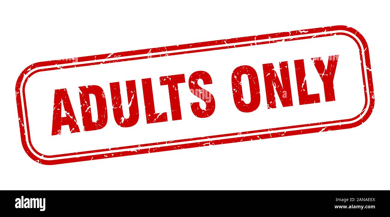 adults only stamp. adults only square grunge red sign Stock Vector ...