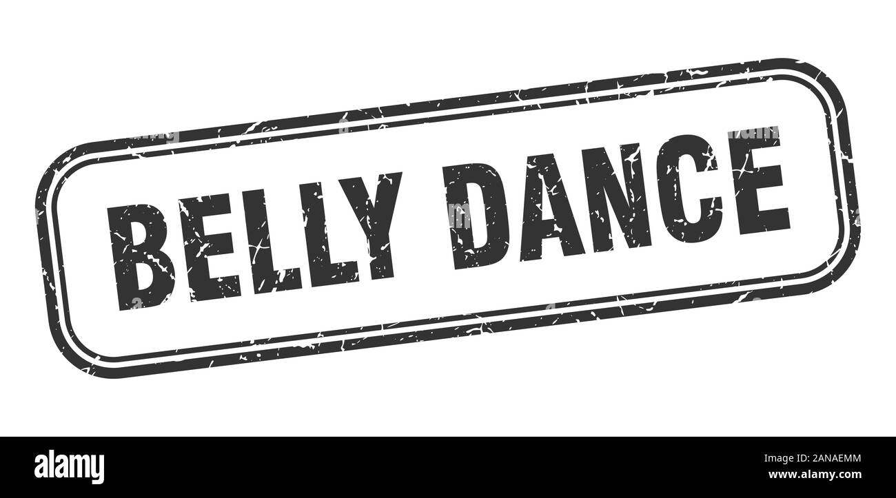 belly dance stamp. belly dance square grunge black sign Stock Vector ...