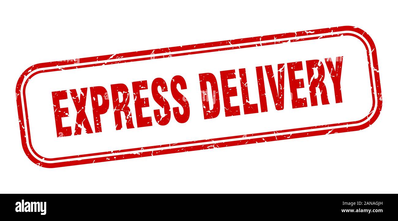 Square grunge red express hi-res stock photography and images - Alamy