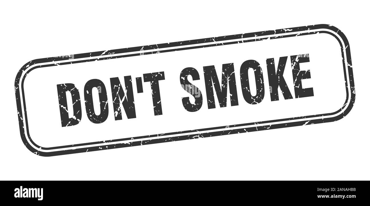 don't smoke stamp. don't smoke square grunge black sign Stock Vector ...