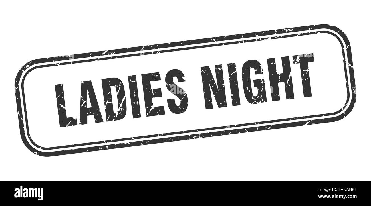 ladies night stamp. ladies night square grunge black sign Stock Vector ...