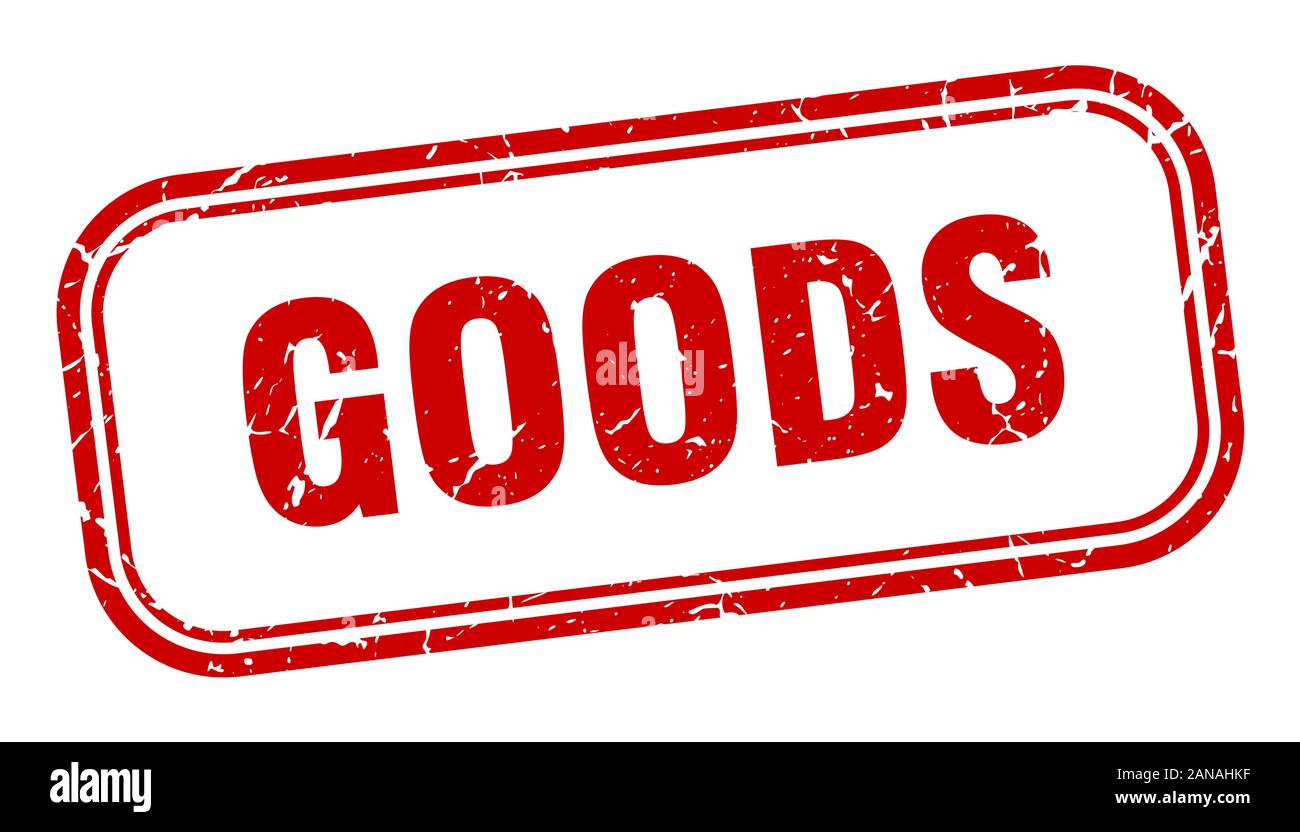 goods stamp. goods square grunge red sign Stock Vector Image & Art - Alamy