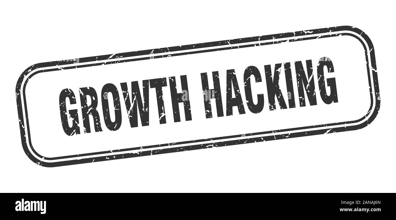 growth hacking stamp. growth hacking square grunge black sign Stock ...