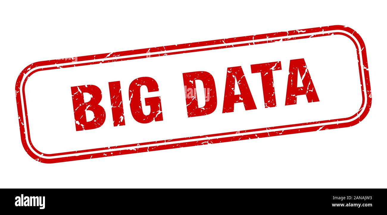big data stamp. big data square grunge red sign Stock Vector Image ...