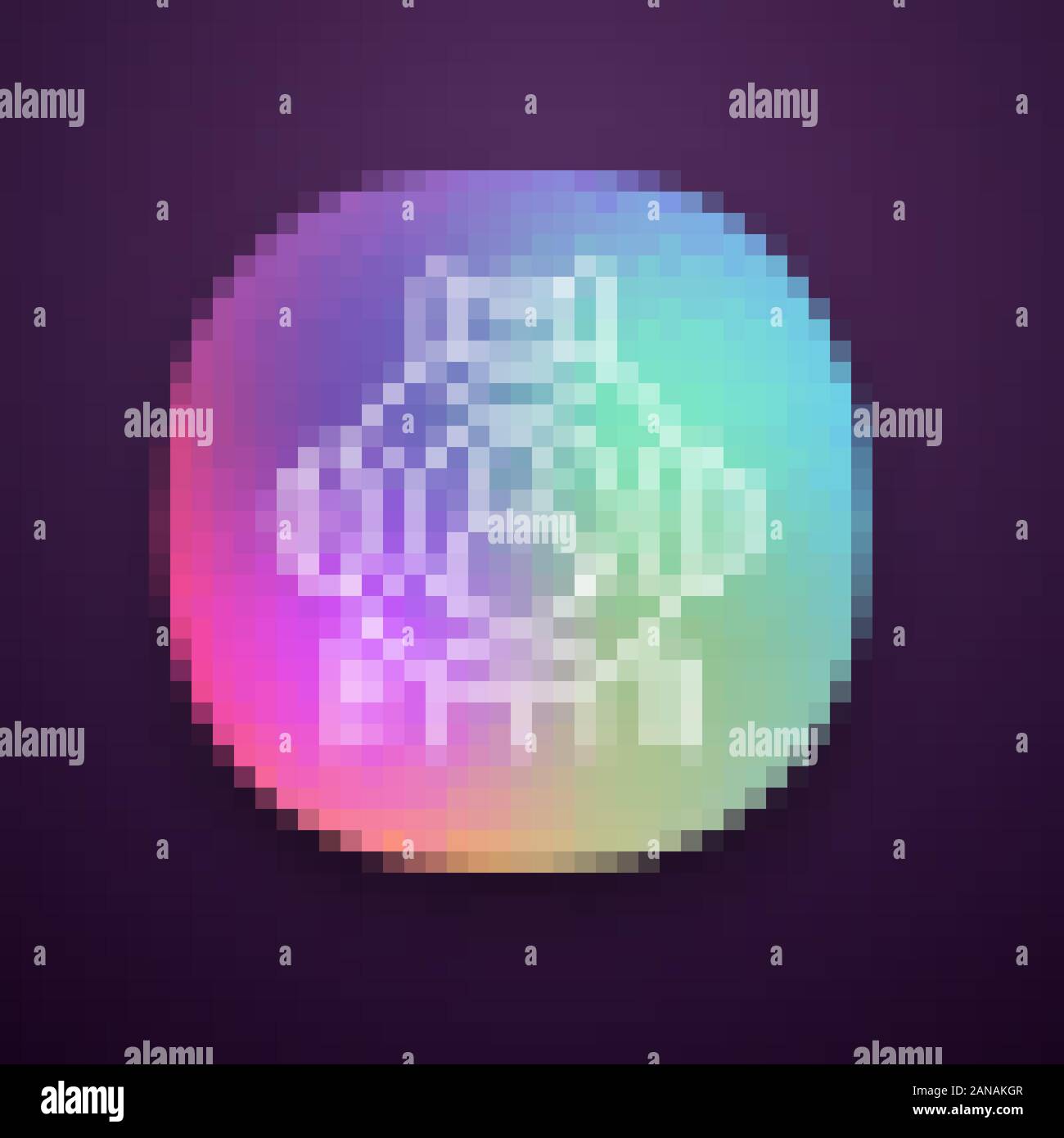 Shooting aim app icon. Shooter from first person. Sniper aim, gun ...