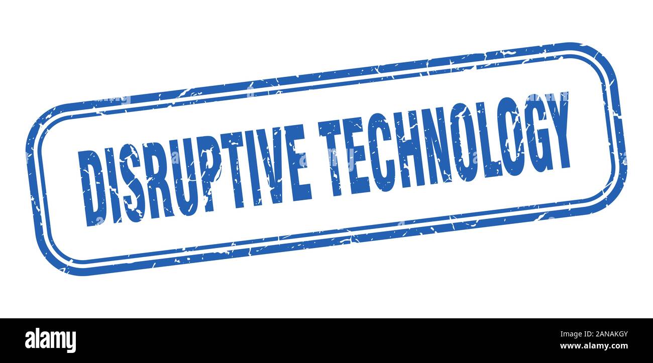 disruptive technology stamp. disruptive technology square grunge blue ...