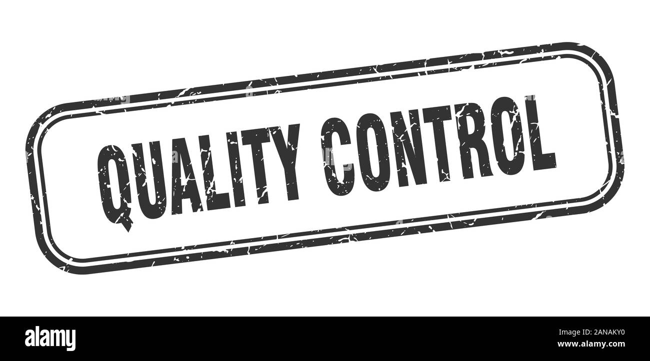 quality control stamp. quality control square grunge black sign Stock ...