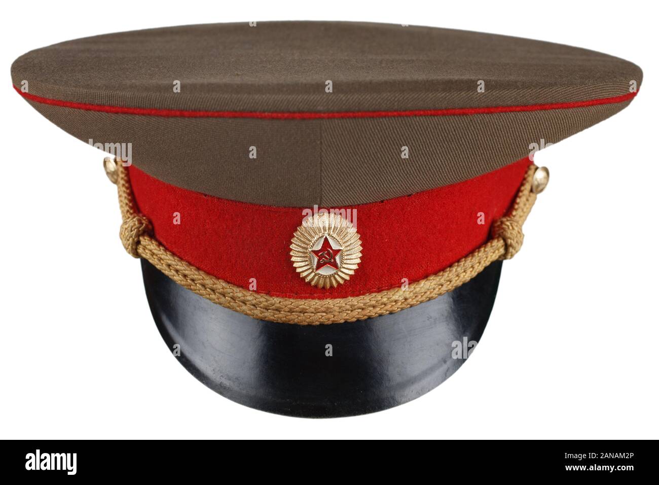 Soviet Army infantry officer forage cap isolated on white background ...