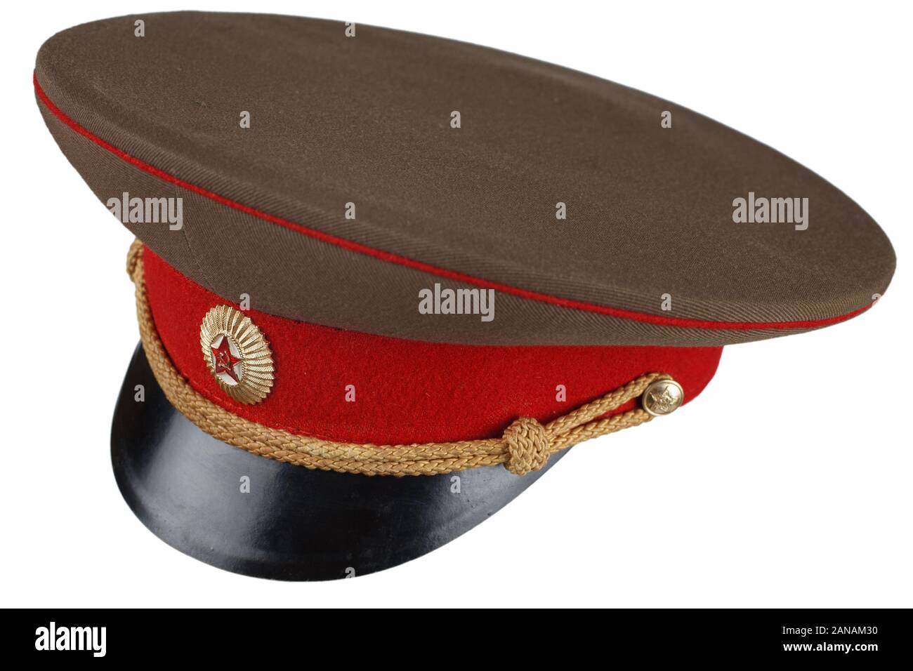 Soviet Army infantry officer forage cap isolated on white background ...
