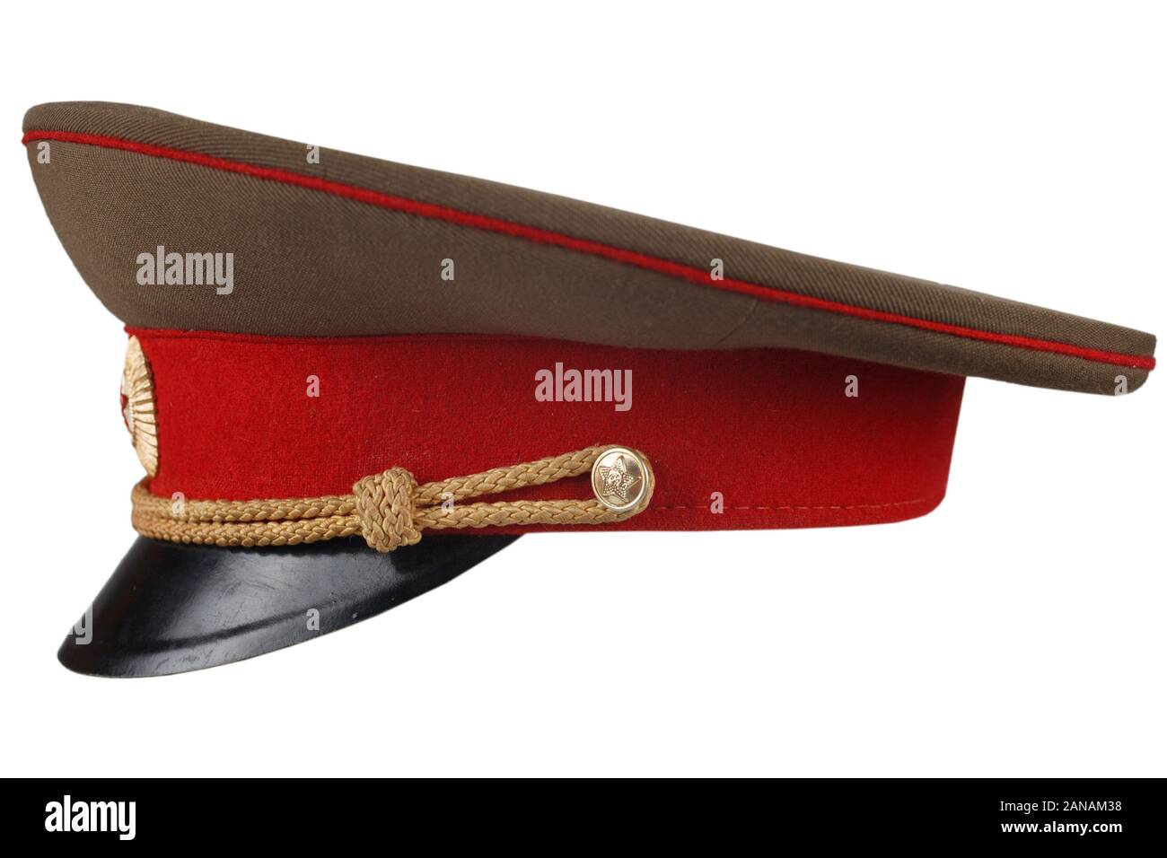 Soviet Army infantry officer forage cap isolated on white background ...