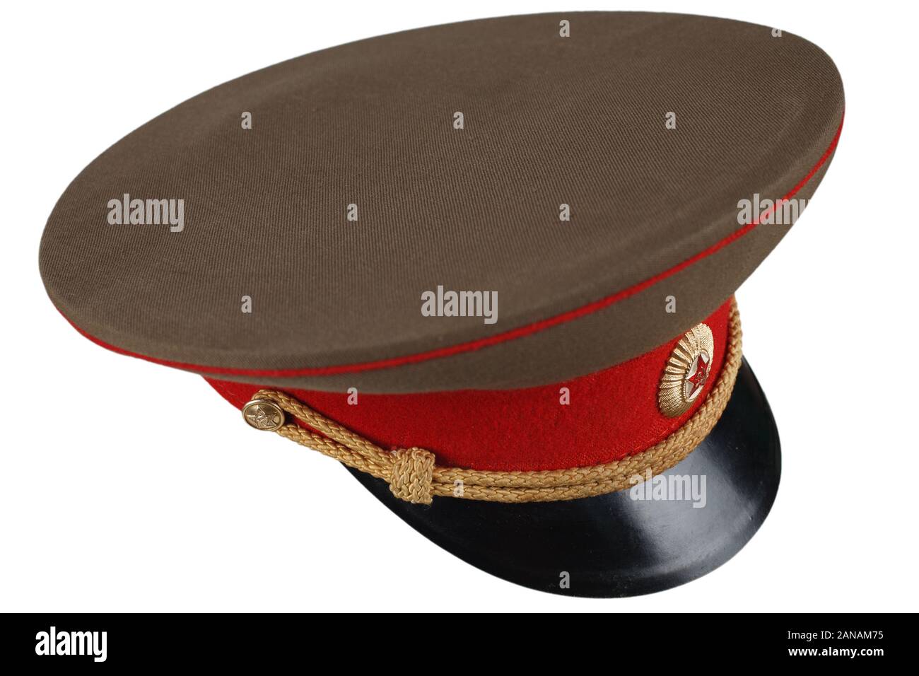 Soviet Army infantry officer forage cap isolated on white background ...