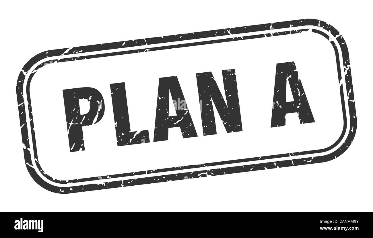 plan a stamp. plan a square grunge black sign Stock Vector Image & Art ...