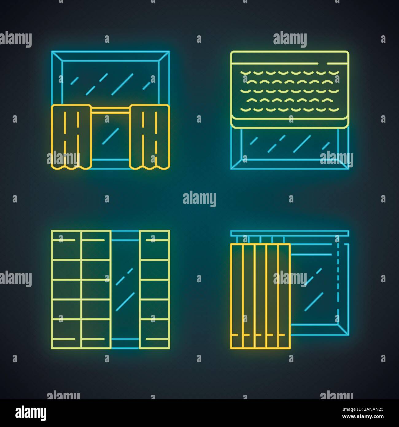 Sliding shutters Stock Vector Images - Alamy
