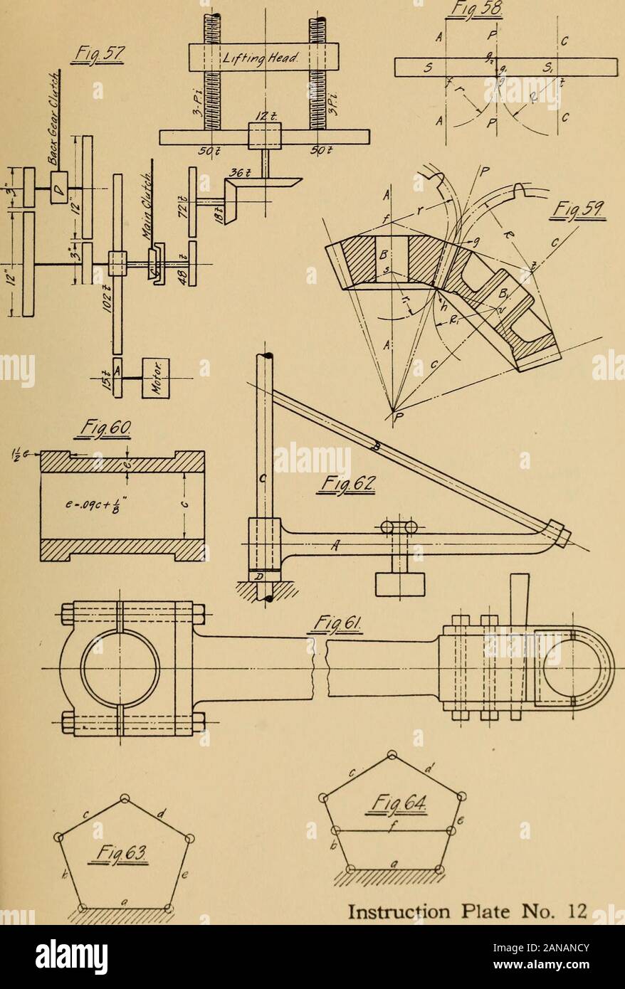 Notes on mechanical drawing, graphic statics, machine design, and ...