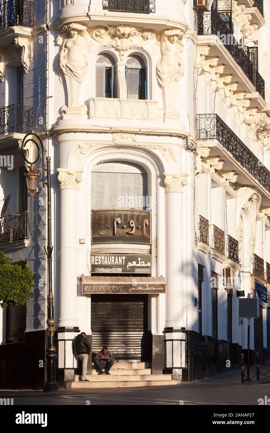 Algiers the white references white terraced buildings on and around the ...