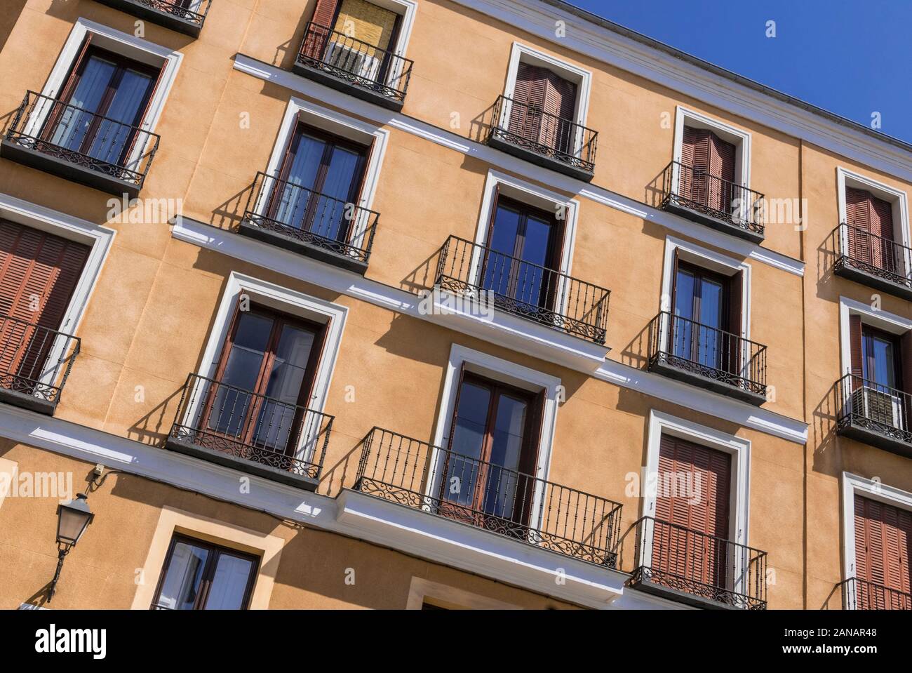 Spanish wooden balcony hi-res stock photography and images - Alamy