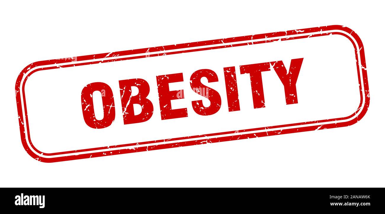 obesity stamp. obesity square grunge red sign Stock Vector Image & Art - Alamy