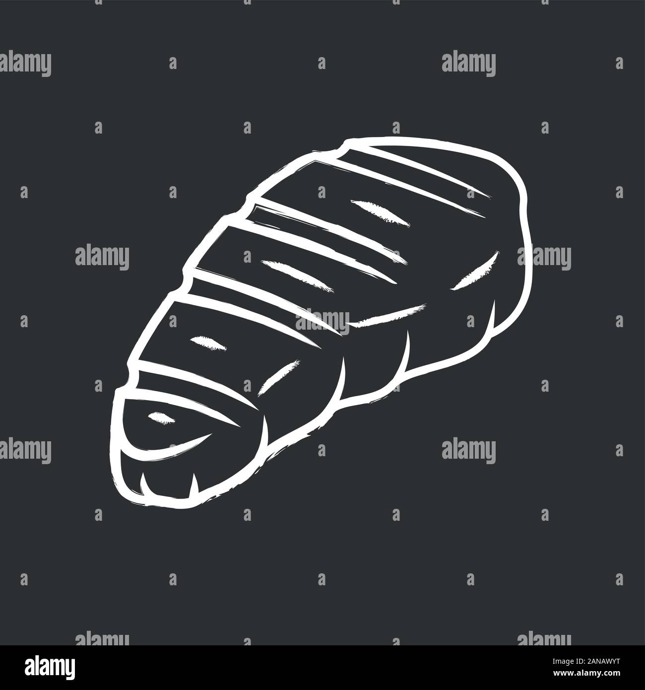 Meat steak chalk icon. Butcher shop product. Restaurant, grill bar ...