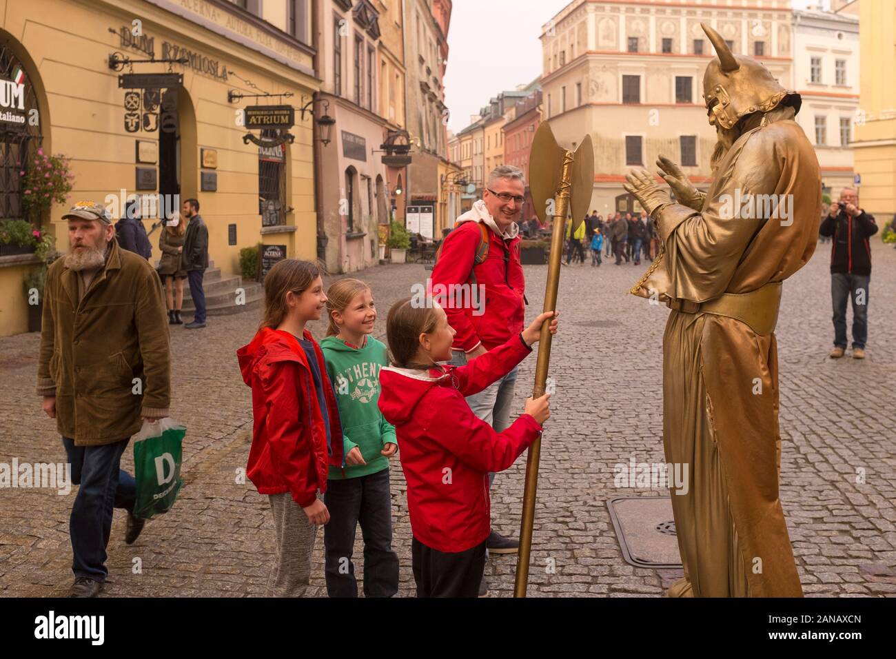 The old town of Lublin, a once important city in Eastern Poland, close ...