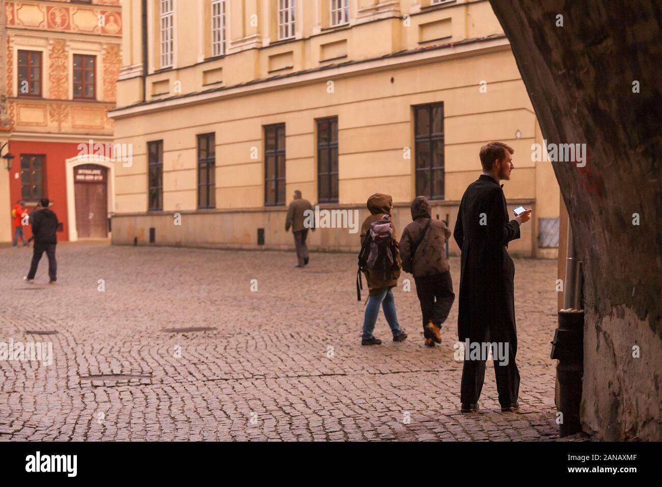 The old town of Lublin, a once important city in Eastern Poland, close ...