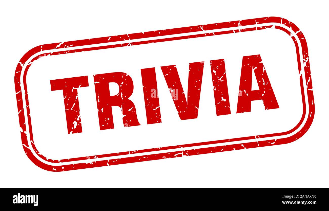 trivia stamp. trivia square grunge red sign Stock Vector Image & Art ...