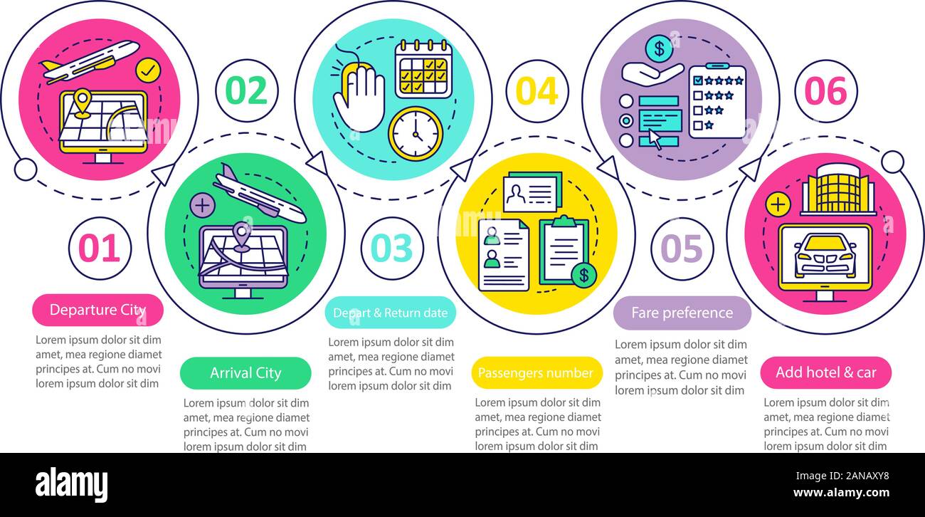 Trip organisation vector infographic template. Business presentation ...