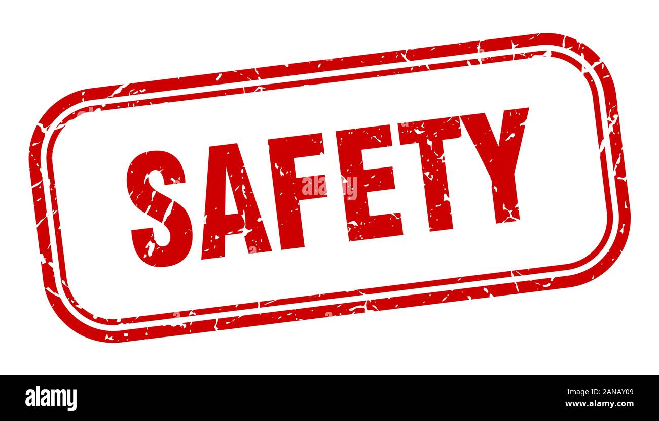 safety stamp. safety square grunge red sign Stock Vector Image & Art ...