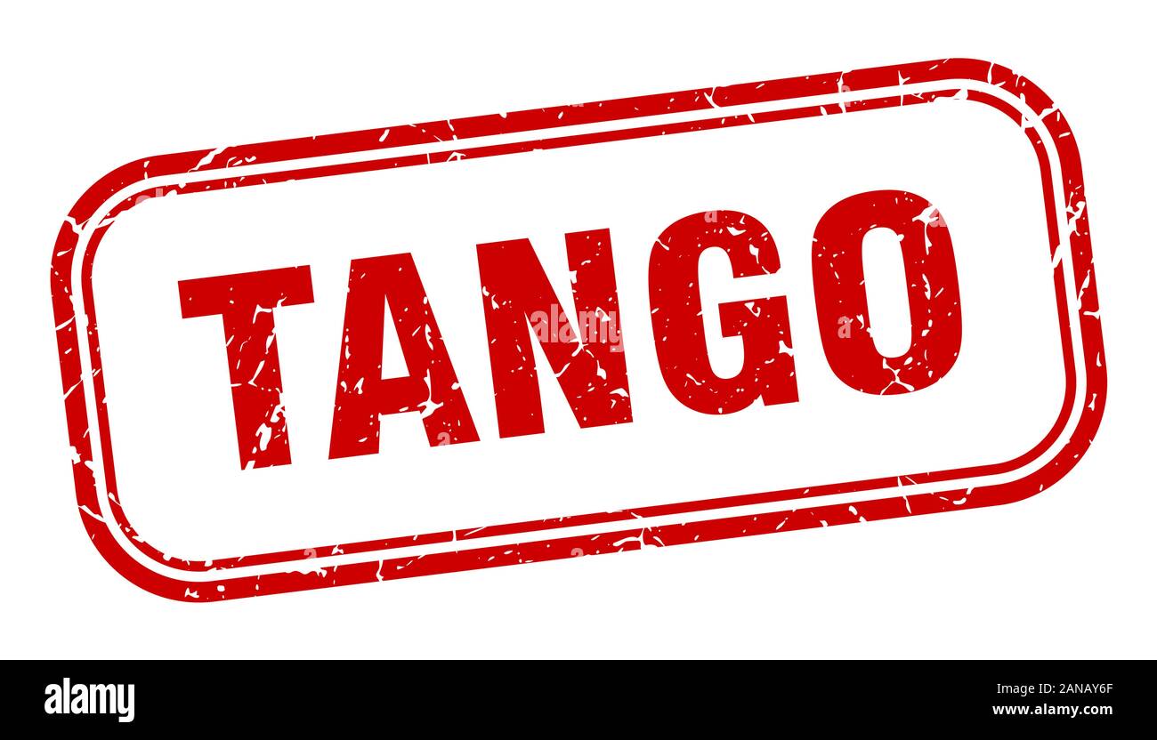 tango stamp. tango square grunge red sign Stock Vector Image & Art - Alamy