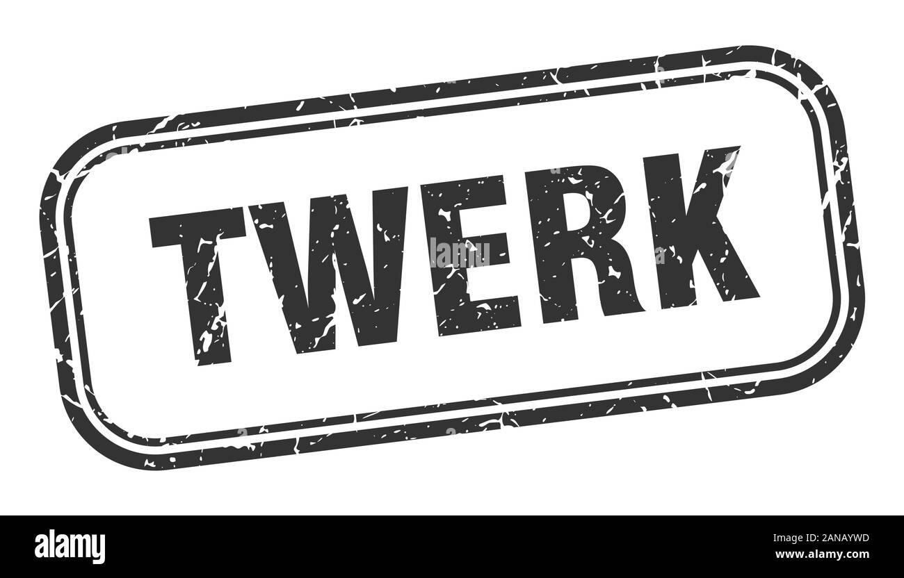 Twerk Stamp Twerk Square Grunge Black Sign Stock Vector Image And Art