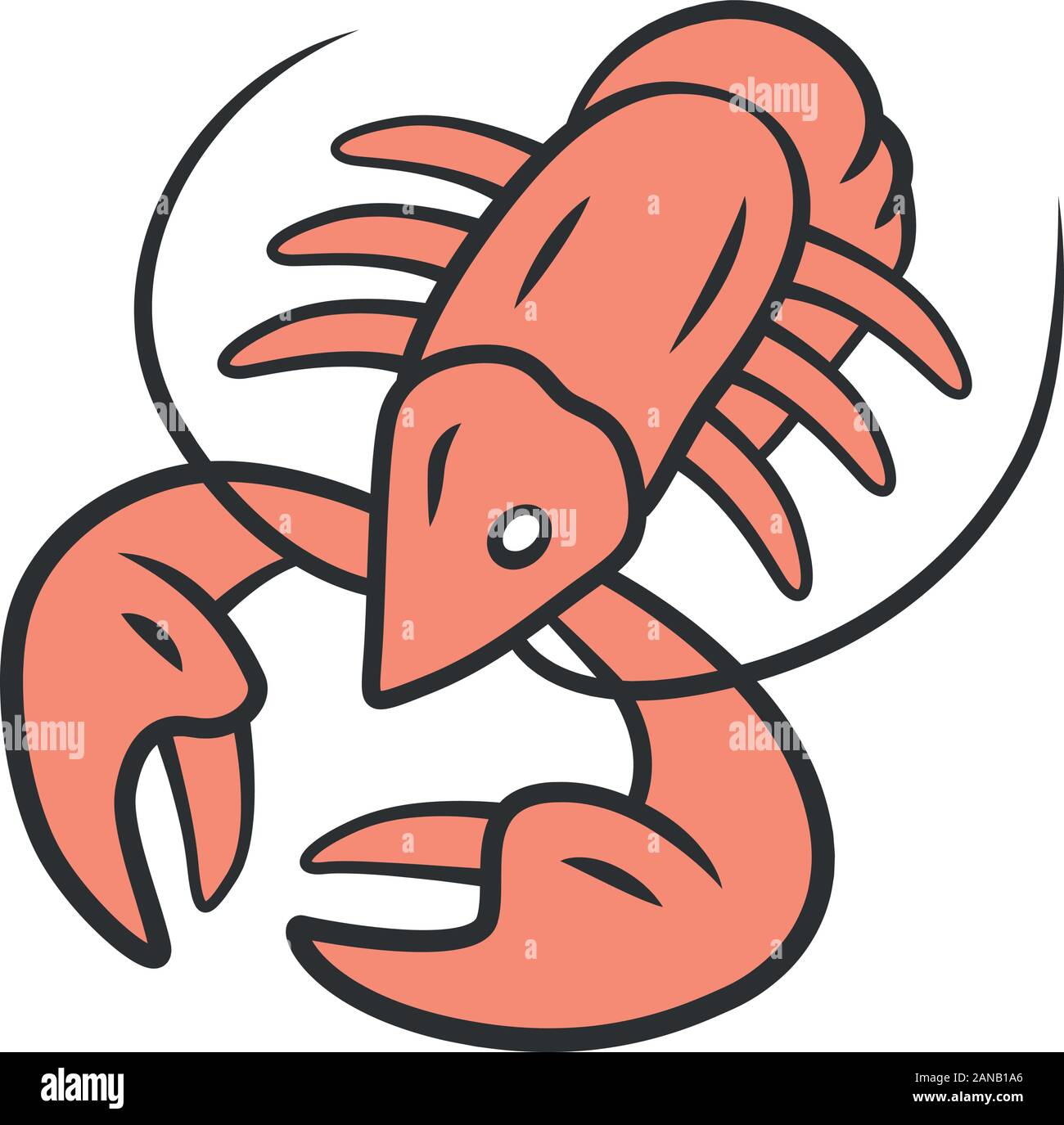 Dancing Crayfish Cartoon