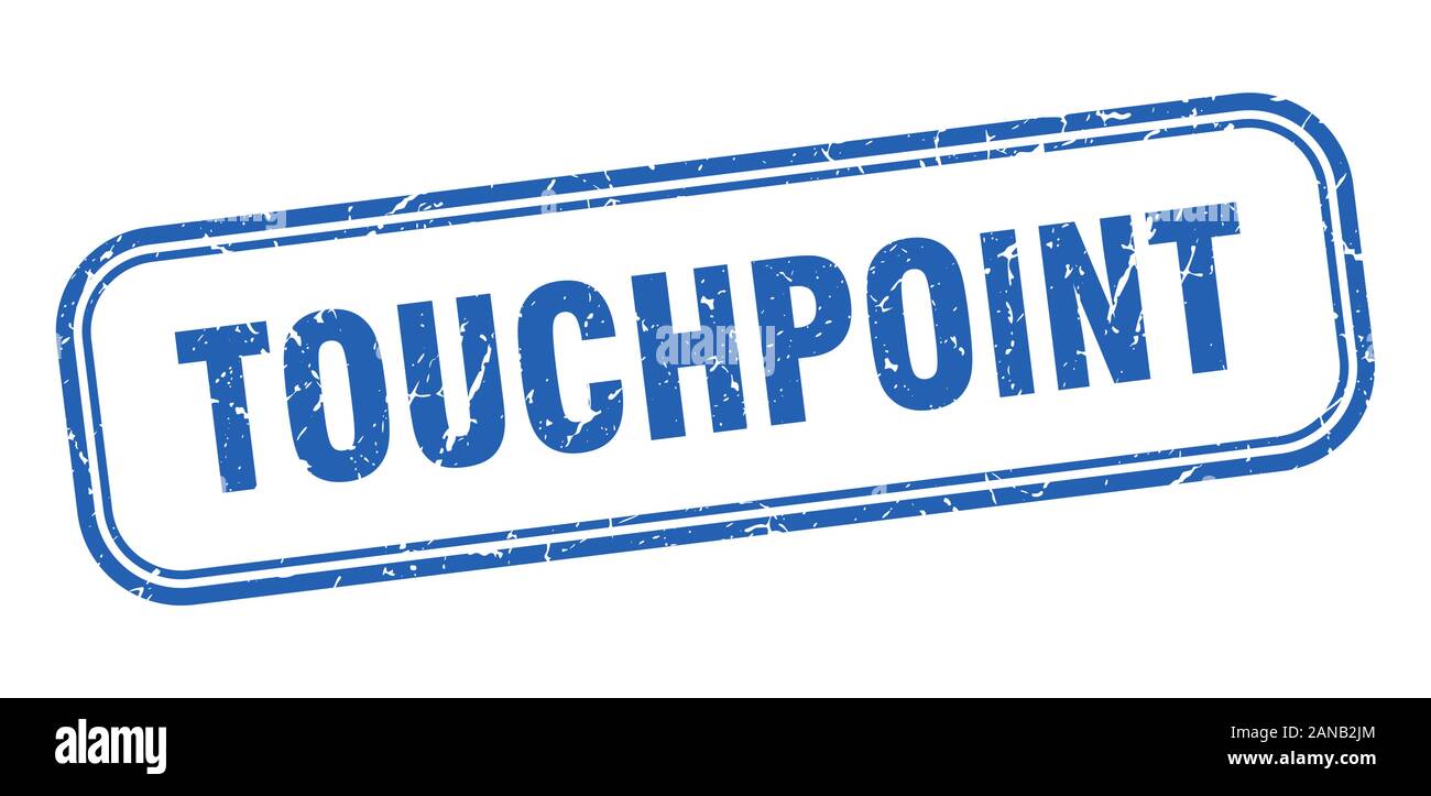 touchpoint stamp. touchpoint square grunge blue sign Stock Vector Image & Art - Alamy