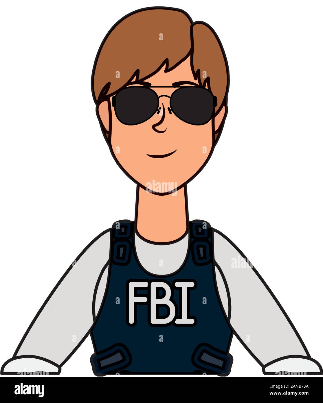 Female fbi agent Stock Vector Images - Alamy