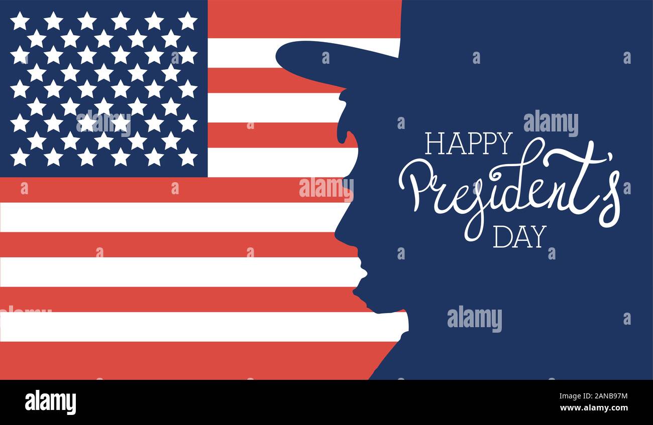 happy presidents day poster with usa flag Stock Vector Image & Art - Alamy