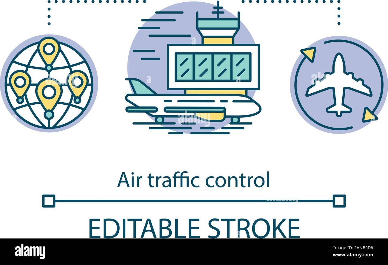 Airport air traffic management Stock Vector Images - Alamy