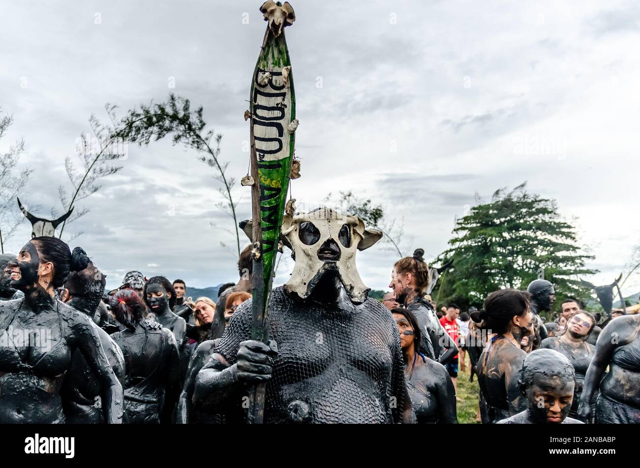 "Monstrous" costumes in the "mud block", a carnival block in the city ...