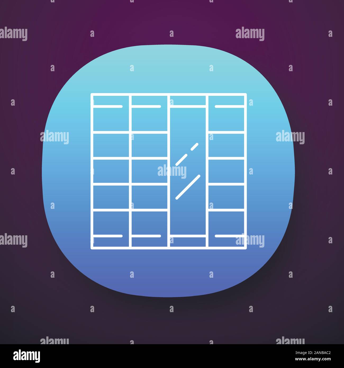 Shoji panels app icon. Traditional Japanese door, window, room divider ...