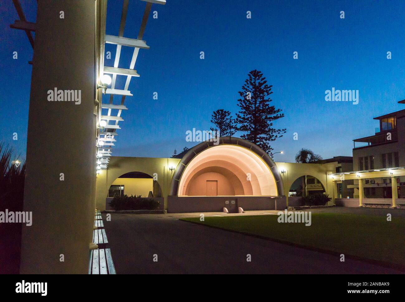 Art Deco Soundshell, Colonnade, Plaza and Napier Arch, by J.T Watson ...