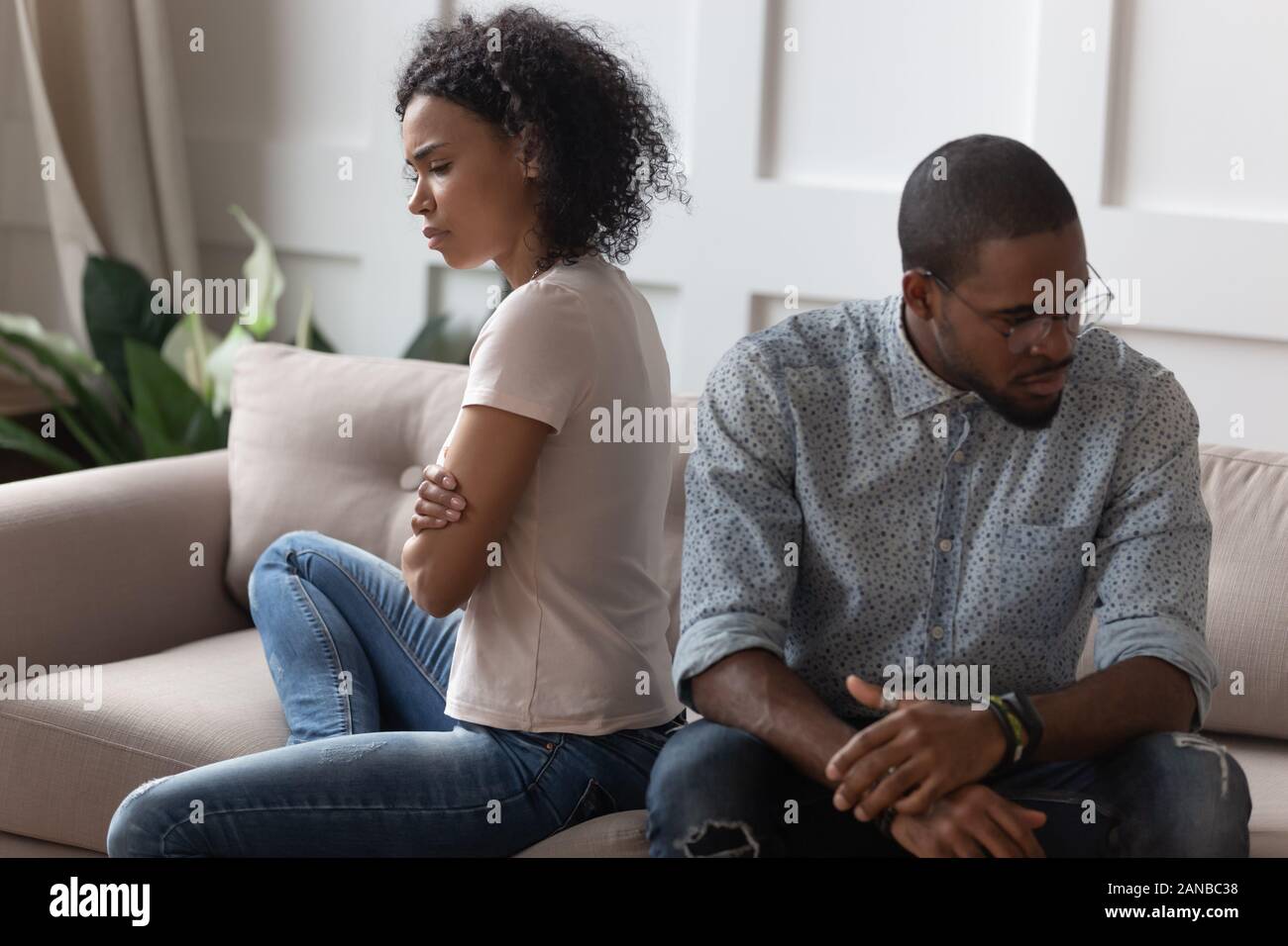 African couple relationship trouble hi-res stock photography and images ...